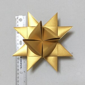 Large Moravian Stars: 5.5 to 6 Inches in Size, Metallic Gold in Color ...
