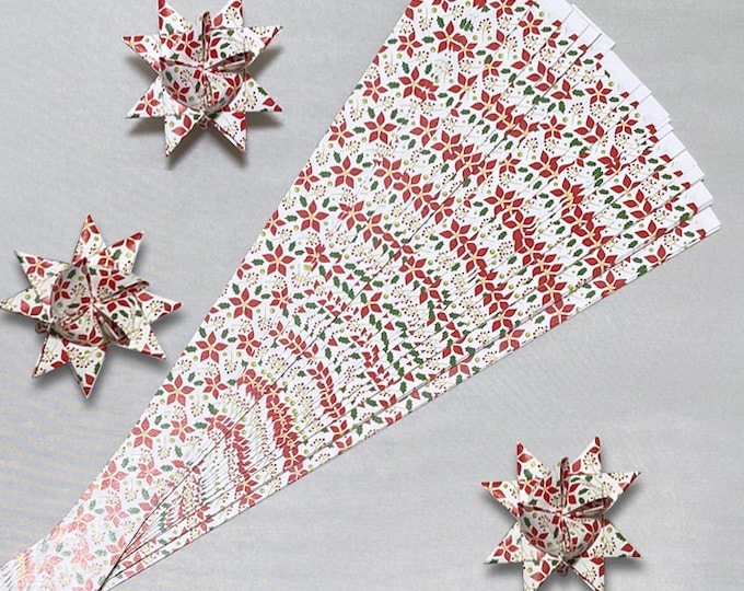 Origami Lucky Star Paper Strips Romantic Floral Mixed Designs Star ...