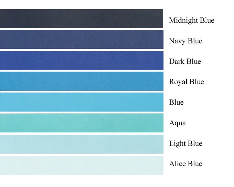 ON SALE: Shades of Blue Paper Strips. UNEVEN Cut. Various - Etsy