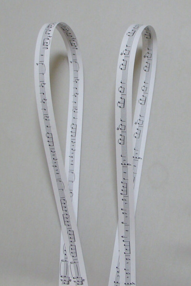 Musical Notes Patterned Paper Strips for Making Moravian German Stars ...