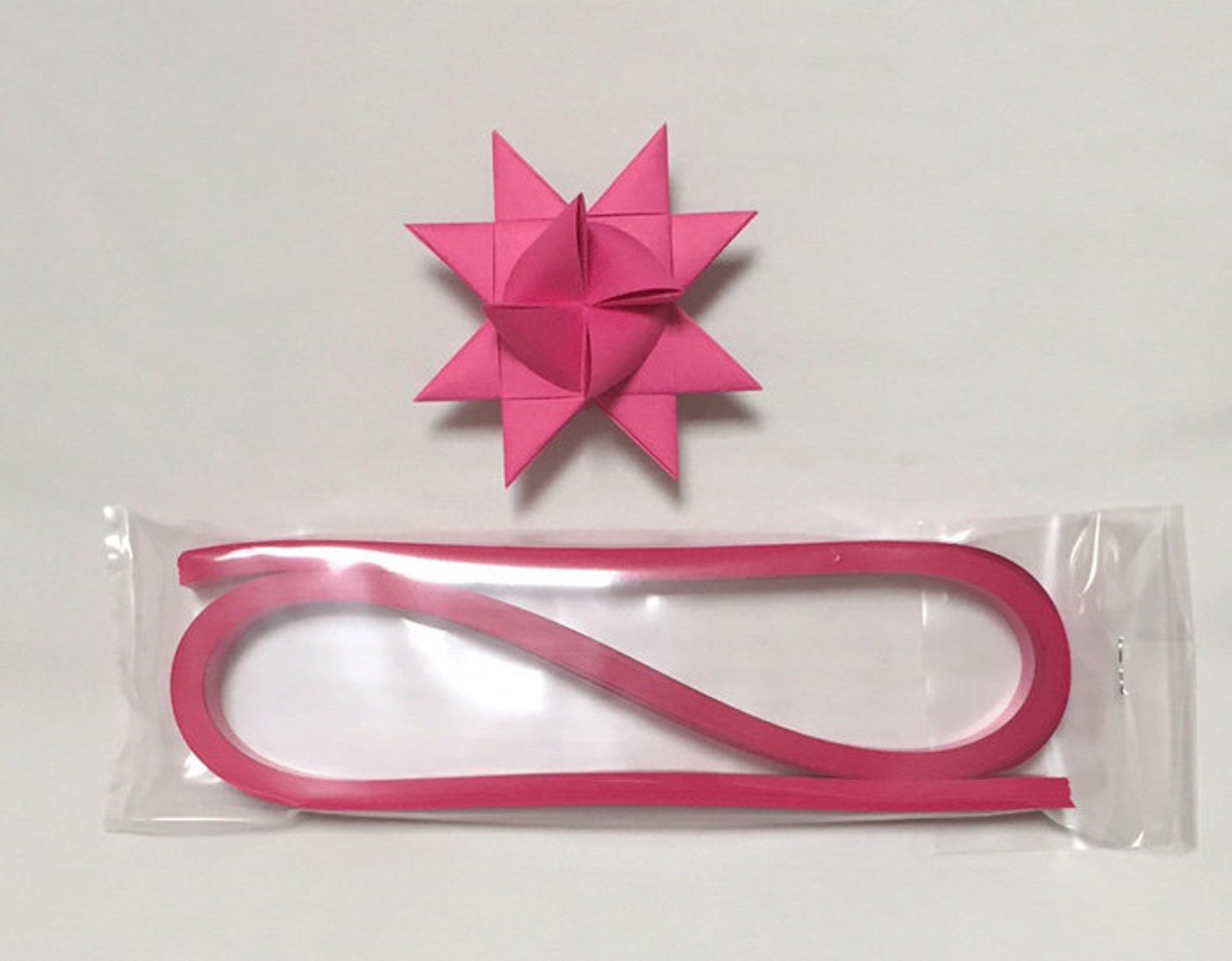 On SALE: Red or Pink Paper Strips for making Moravian German | Etsy