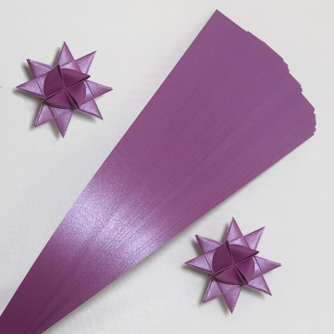 Single Color: Metallic Purple Paper Strips for Making Moravian German ...