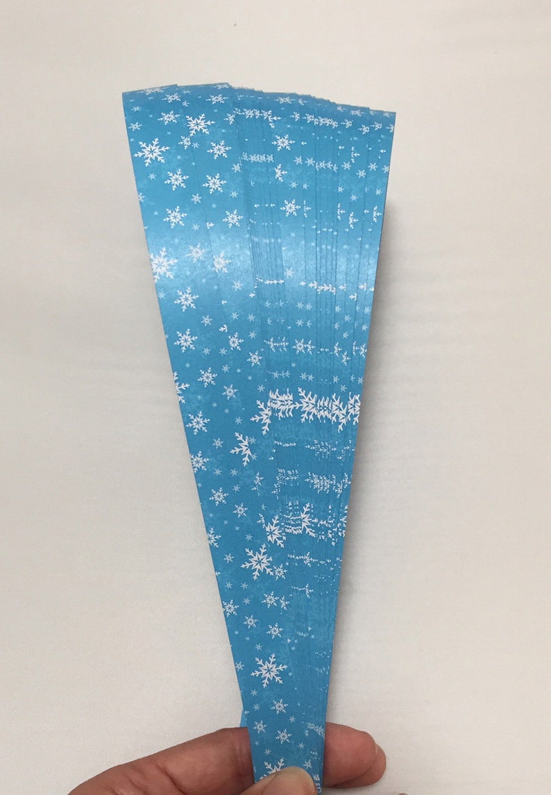 Snowflake Patterned Paper Strips for Making Moravian (german) Stars ...