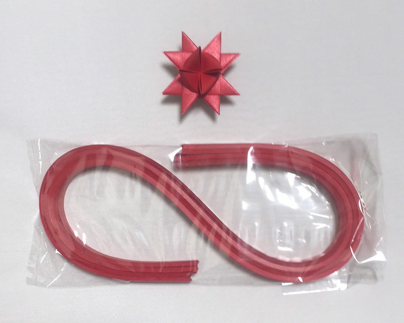 Single Color Metallic Red Various Sizes 50 Strips per Pack | Etsy