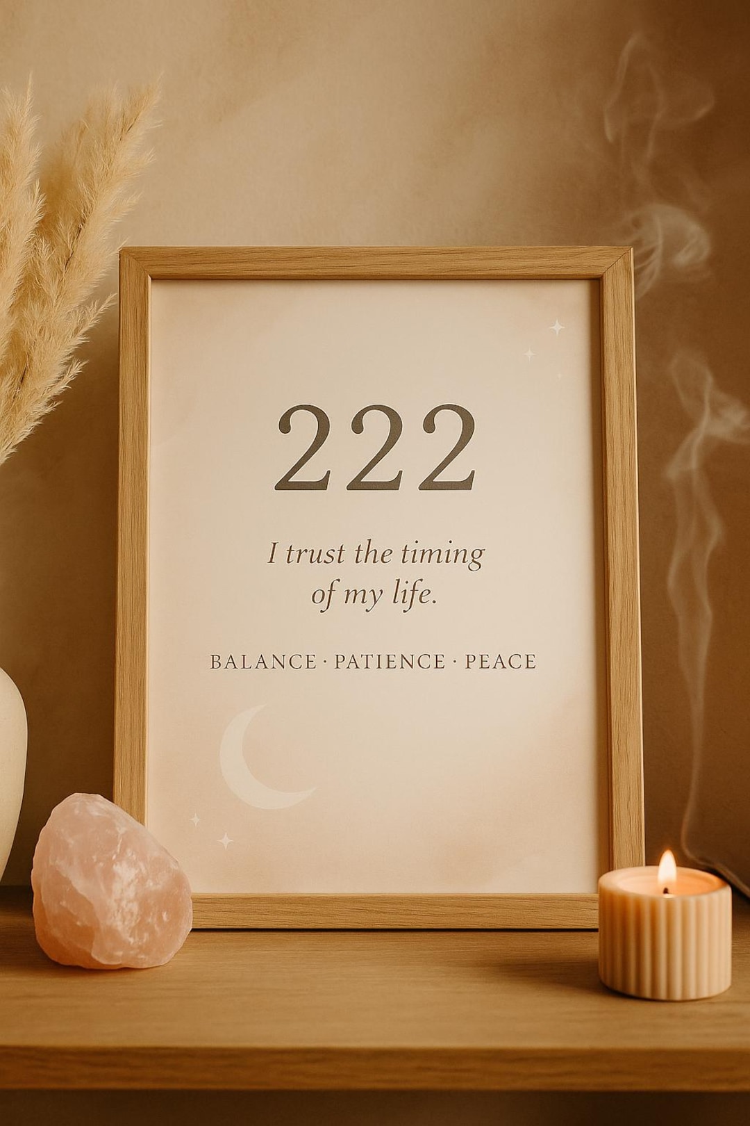 Angel Number 222 Printable Wall Art – Watercolor Celestial Spiritual ...