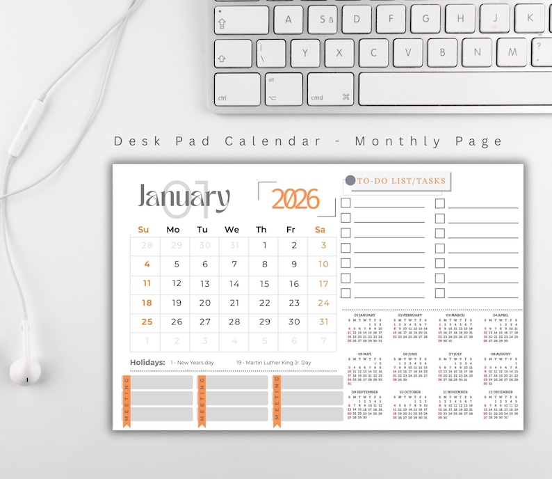 2026 Editable Photo Calendar Template Bundle | Full Year at a Glance ...