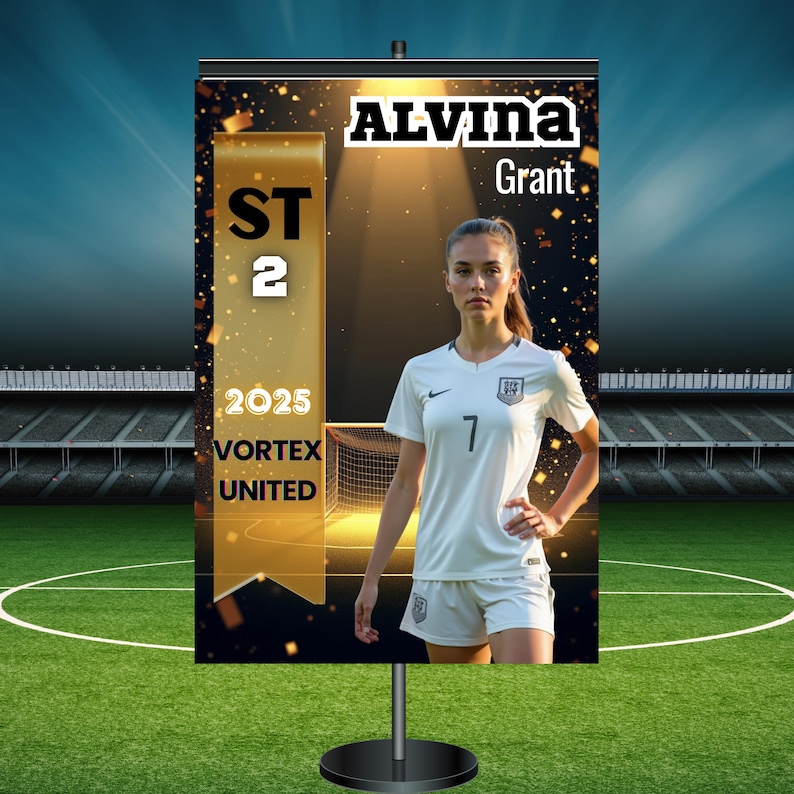 Soccer Poster Template | Sports Football Banner Soccer Team Player ...
