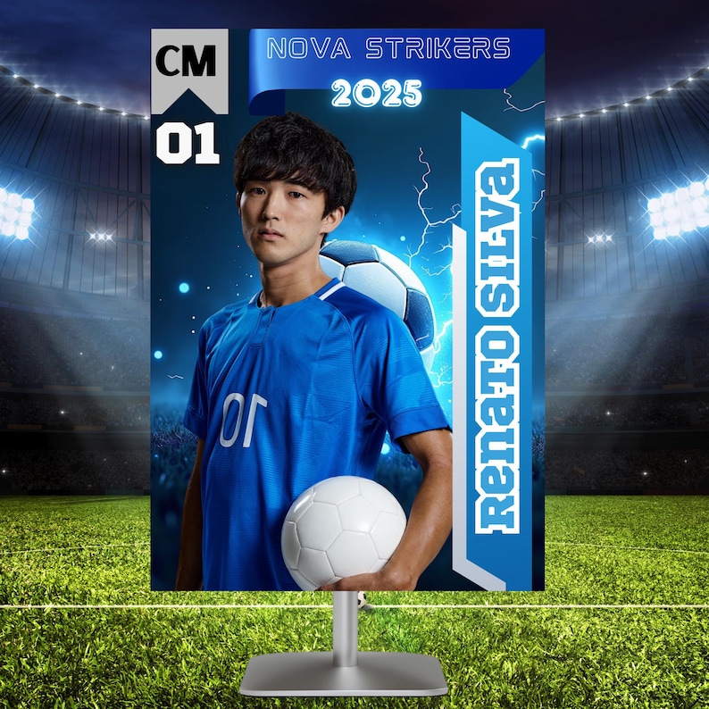Soccer Poster Template | Sports Football Banner Soccer Team Player ...