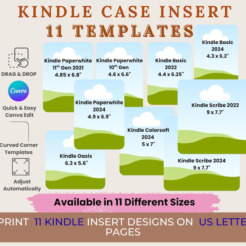 Kindle Inserts - Etsy
