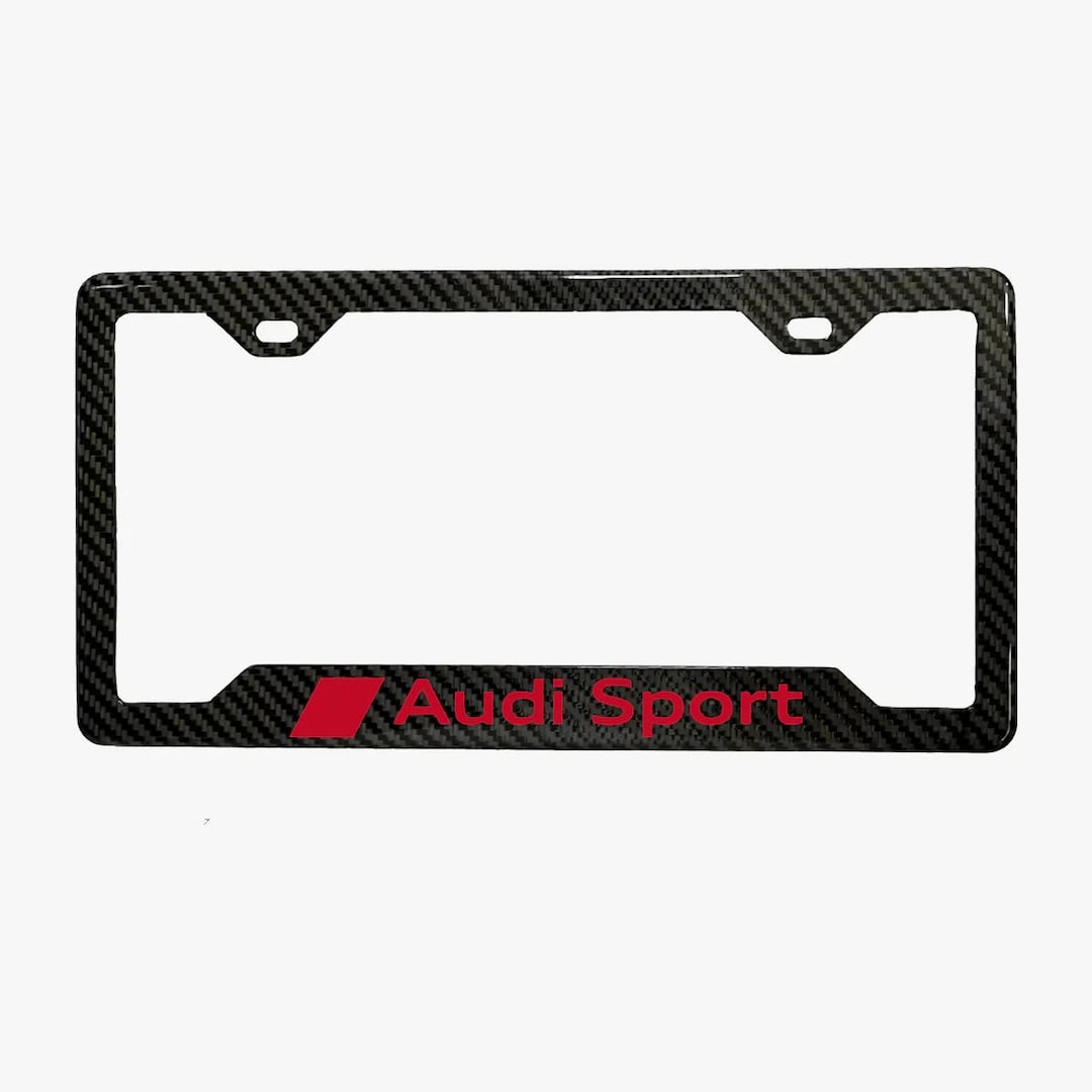 Audi Sport 100% Real Carbon Fiber License Plate Frame - Etsy