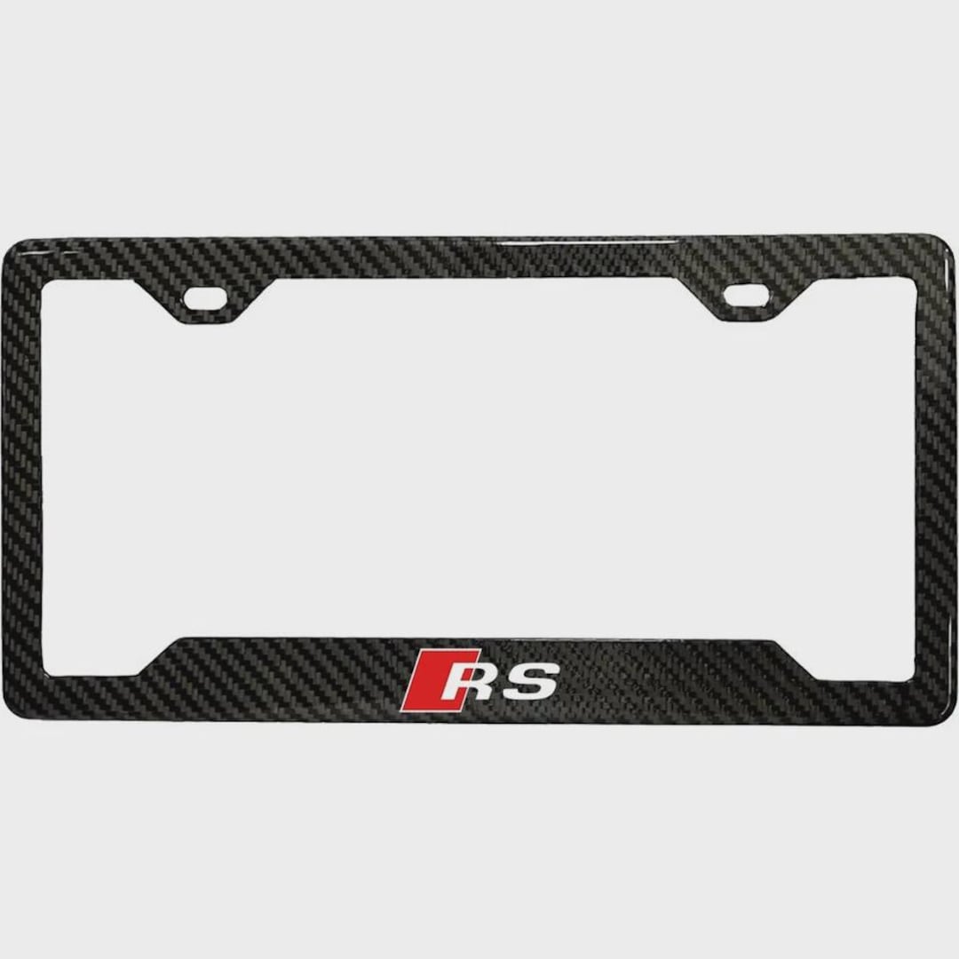 Audi RS 100% Real Carbon Fiber License Plate Frame - Etsy