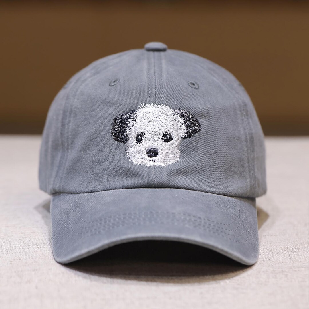 Custom Pet Face Baseball Cap - Personalized Embroidered Hat for Dog ...