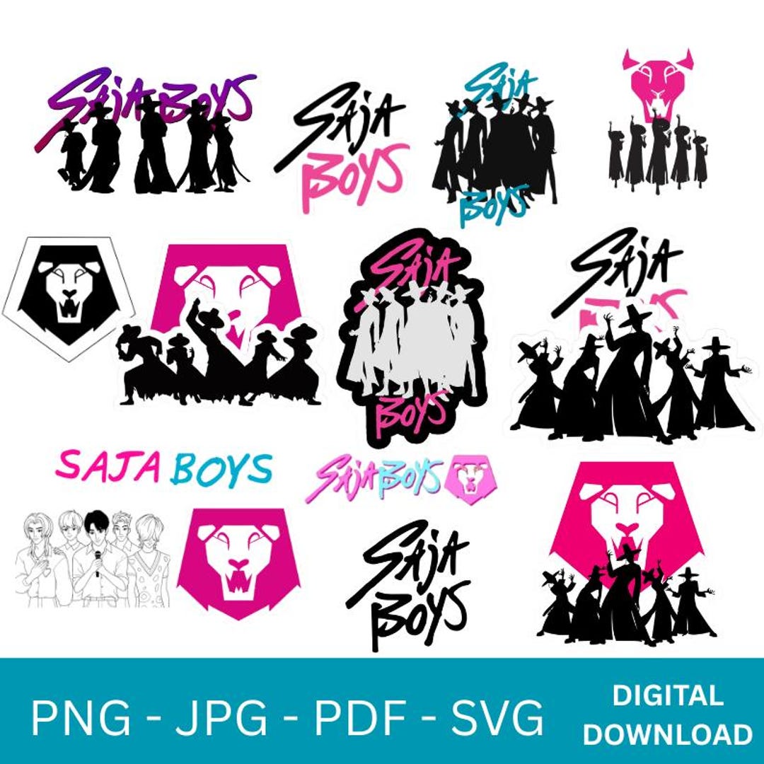 Buy Kpop Saja Boys Logo, Demon Hunters Cosplay Svg, Kpop Inspired Svg ...