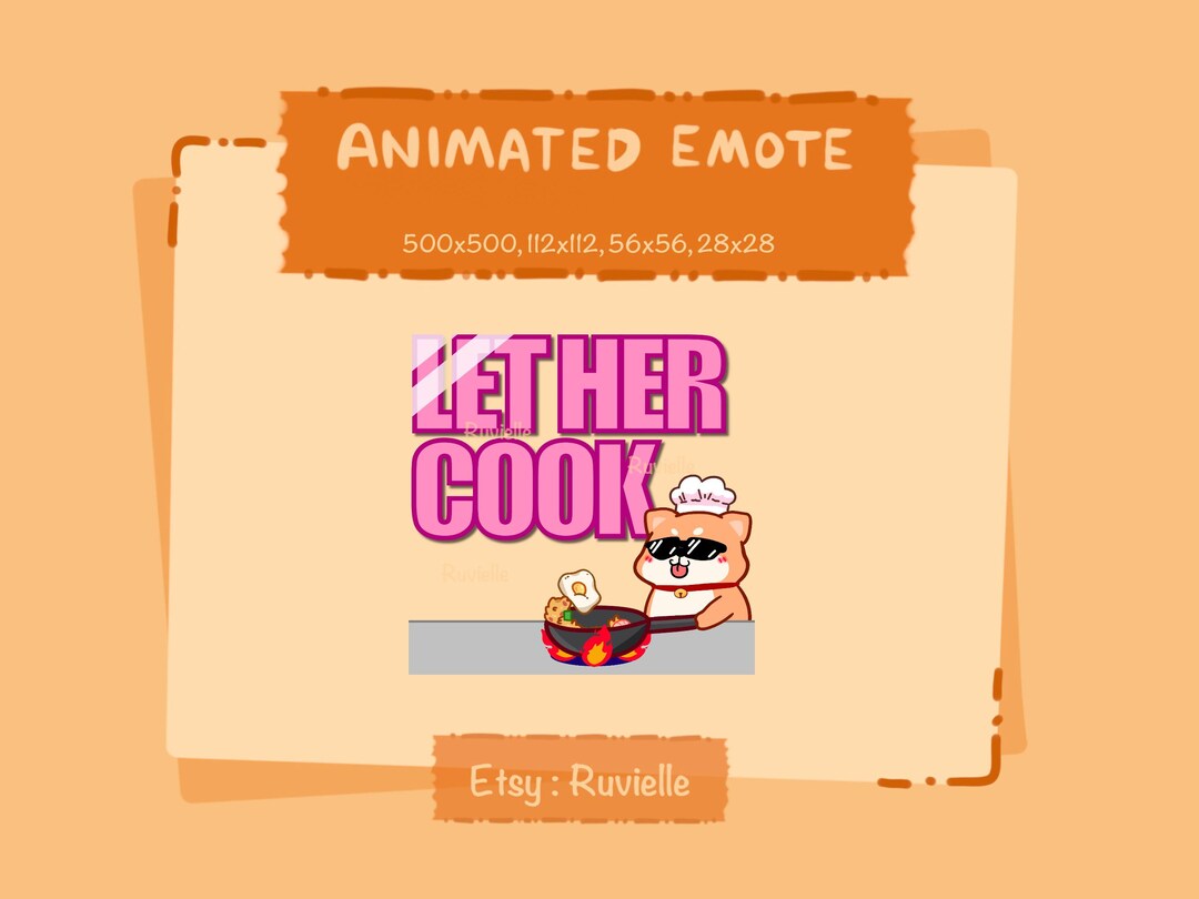 Animated Shiba Inu Chef Emote: Kawaii Dog GIF for Twitch/discord - Etsy