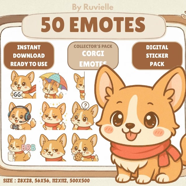 Streamer Packs Corgi - Etsy