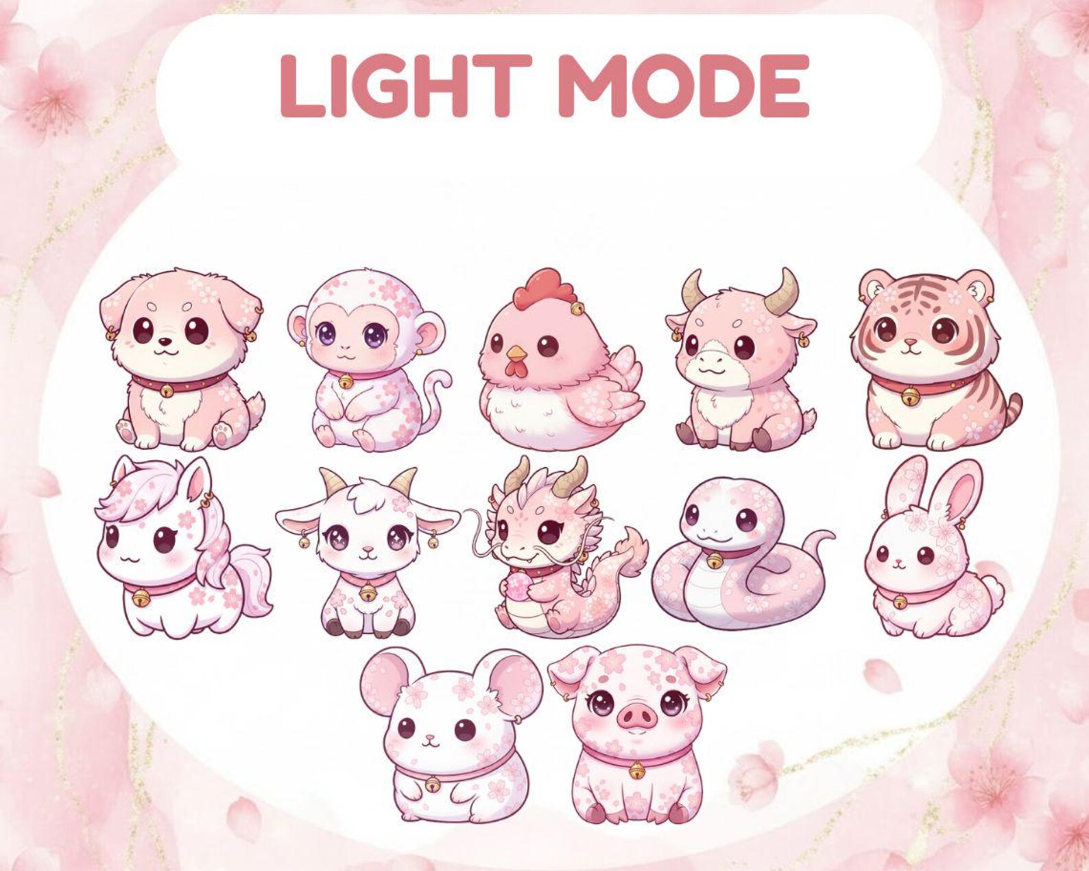 Twitch and Discord Badges | 12 Chinese Zodiac Sub Badges Set - Etsy Canada