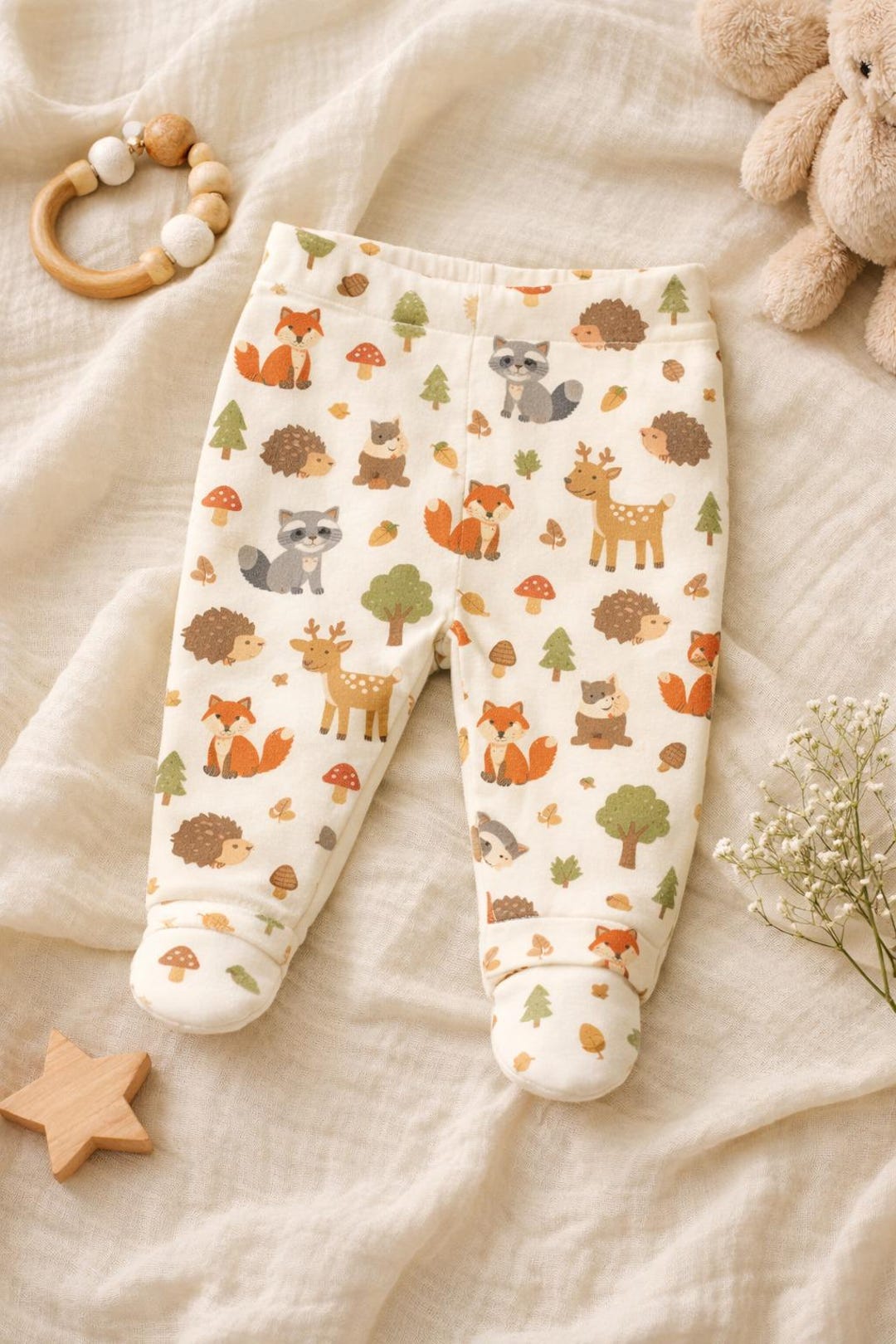 Digital Sewing Pattern for Baby Pajama Pants With Cute Animal & Rainbow ...