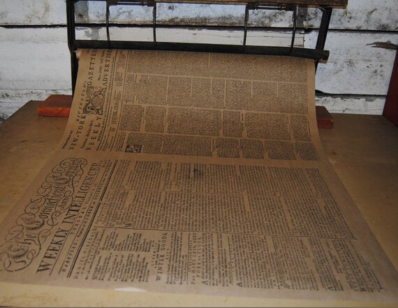 Newspaper Wrapping Paper Gift Wrap Kraft Wrap | Etsy