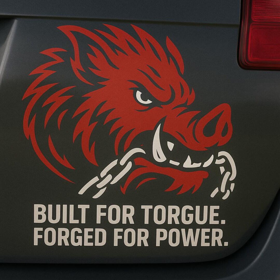 Wild Boar Car Sticker – Sticknroll Tuning Sticker, Rear Window Sticker ...