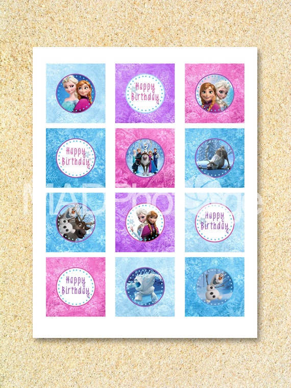Frozen Blank Birthday Cards Printable