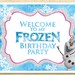OLAF Frozen Printable WELCOME Party Sign, Instant Download, Frozen ...