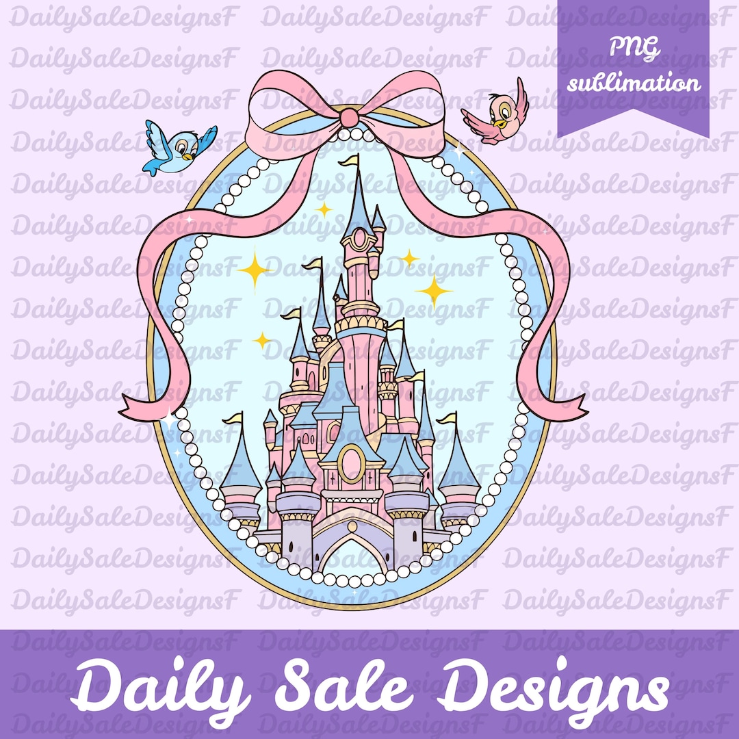 Castle Coquette With Pink Bow PNG, Cartoon Pink Ribbon Png, Princess ...