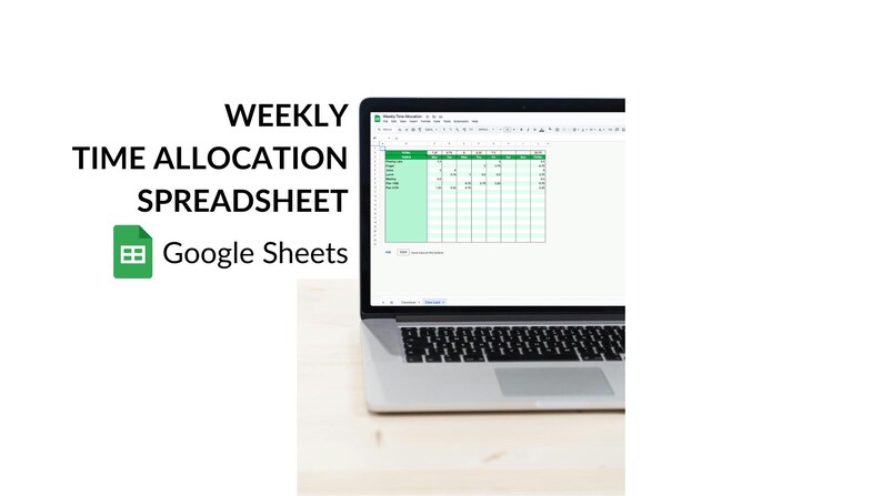 Weekly Time Allocation | Google Sheets - Etsy
