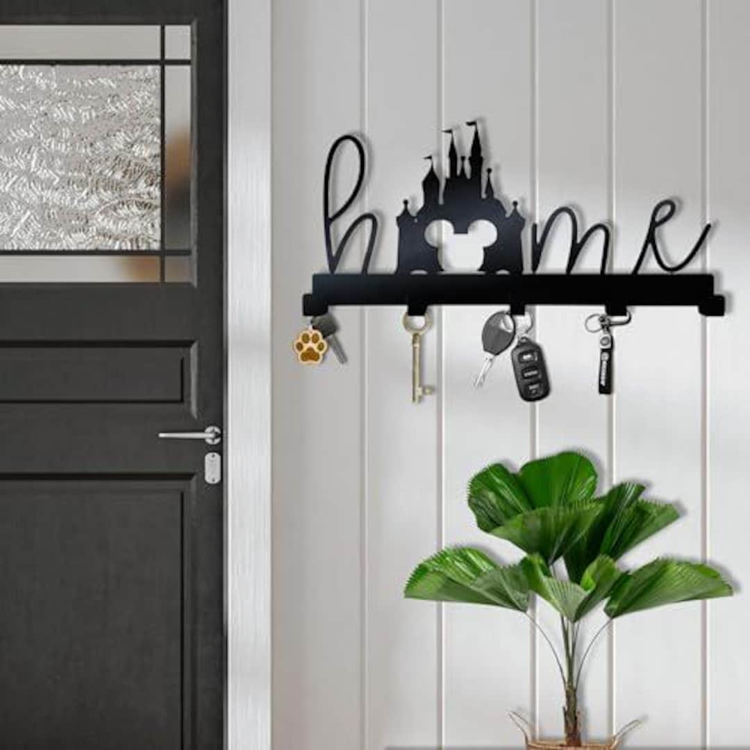 Disney Home With Castle Entryway Key Holders - Mickey Minnie Keyholder ...