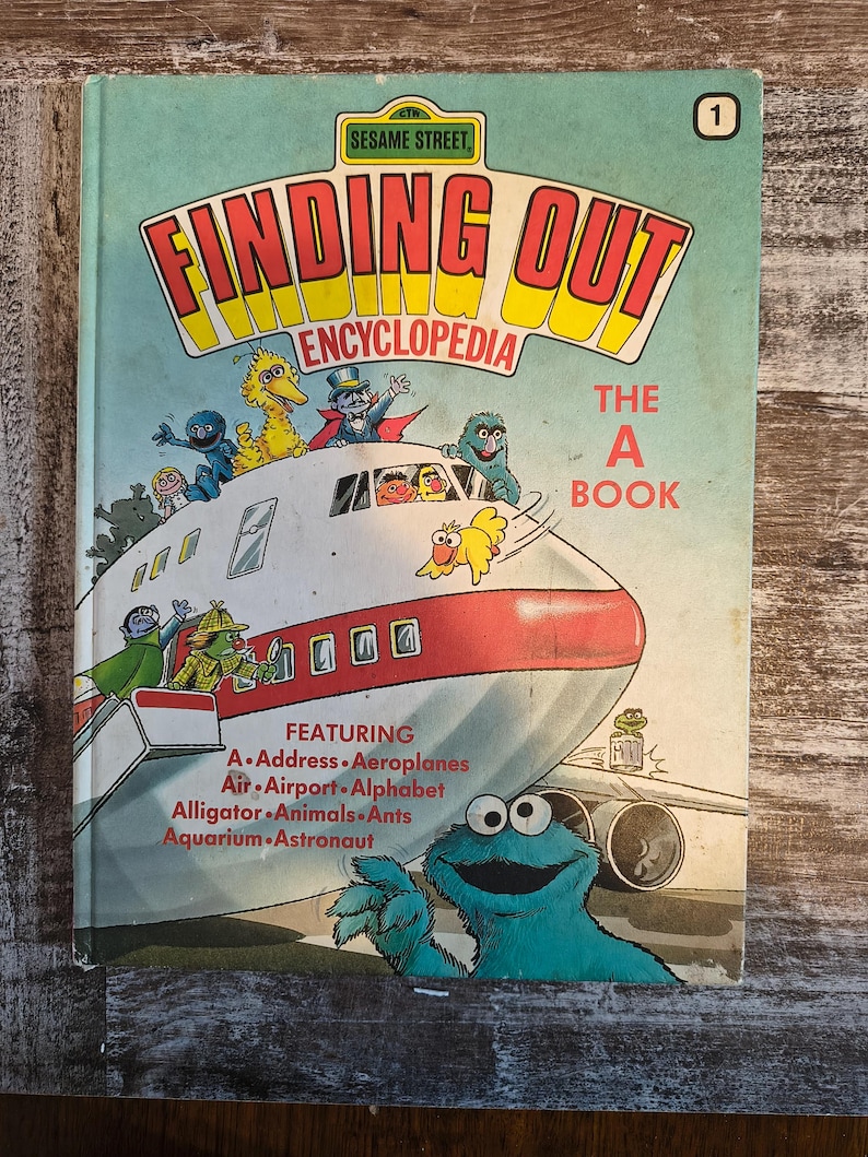Vintage 1980s Children's Book - Sesame Street - Finding Out Encylopedia ...
