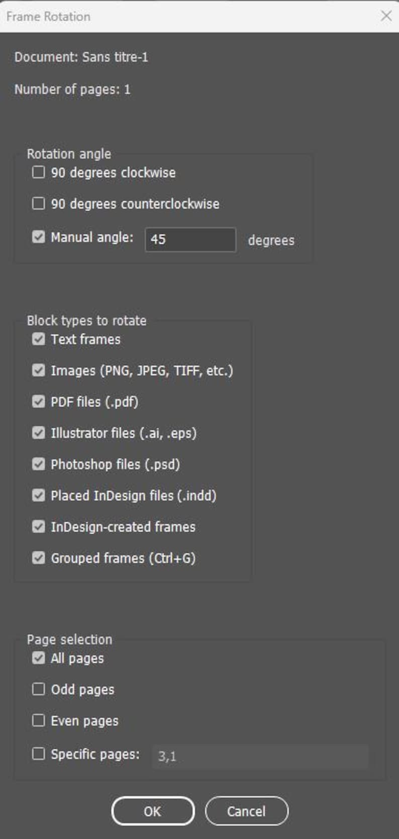 Script for InDesign to auto‑rotate frames - Etsy France