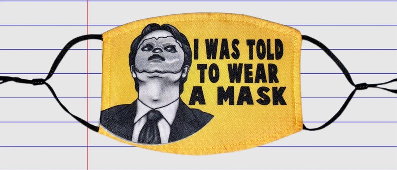 The Office Dwight Face Mask CPR Dwight Dwight Shrute Face - Etsy