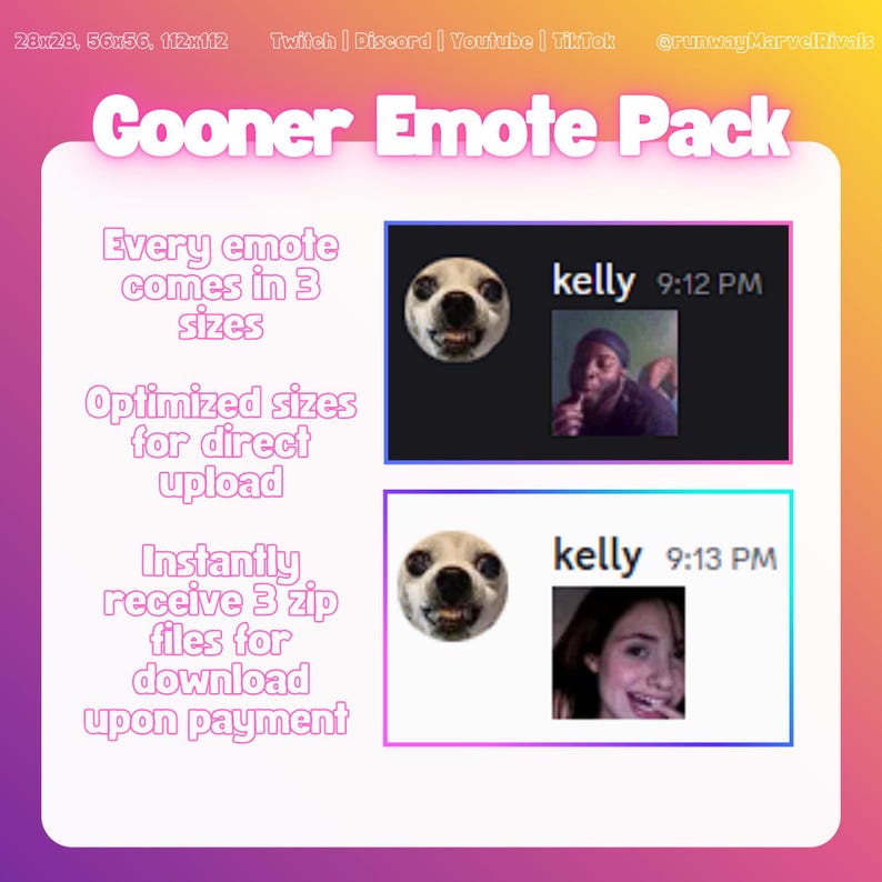 GOONERS 50 Emote Pack 2 | Funny Meme Emotes for Twitch, Discord ...