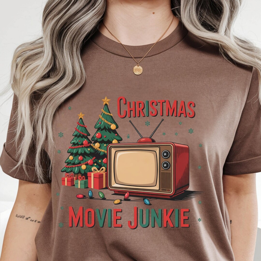 Christmas Movie Junkie Png, Retro Christmas Png, Santa Png, Trendy ...