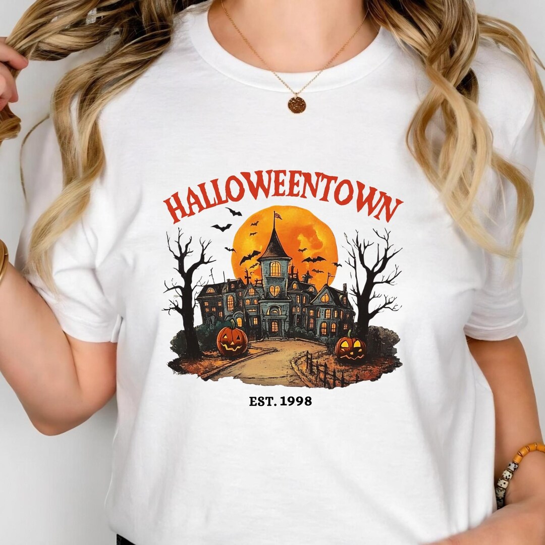 Vintage Halloweentown Est 1998 Png, Pumpkin Halloweentown Png, Retro ...