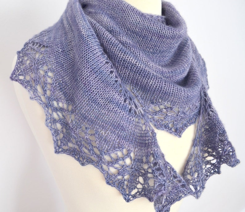 Shawlette Pattern lidiya. Hand Knitted Lace Shawl, Shawlette, Scarf ...
