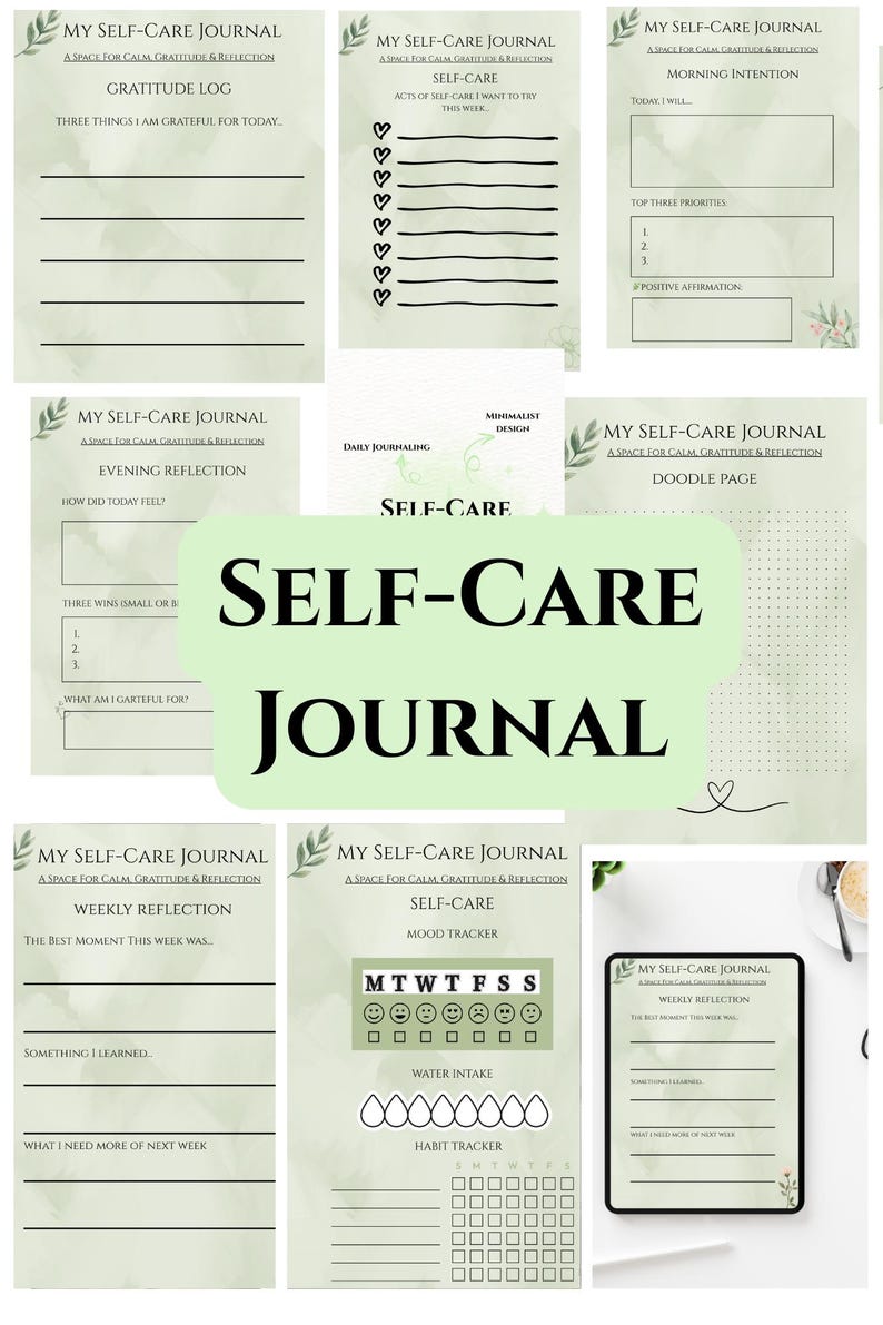 Printable Self-care Journal - Etsy