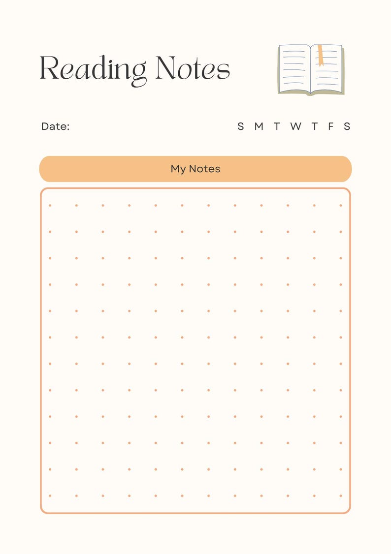 Printable Book Review Template: Reading Journal, Book Tracker (PDF ...