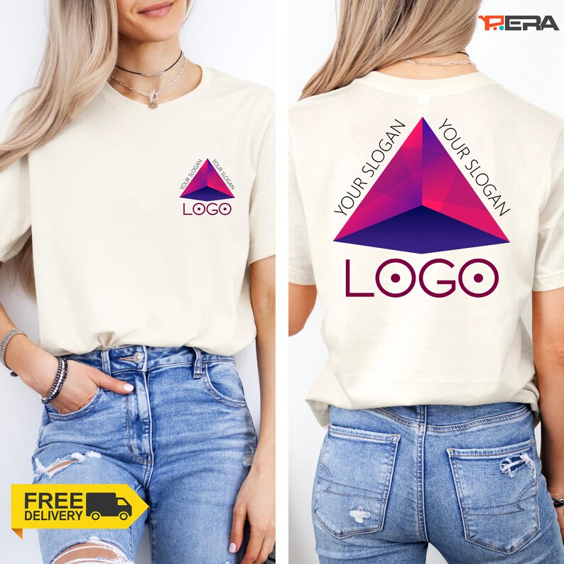 Custom Business Logo T-shirt: Personalized Company Tee - Etsy