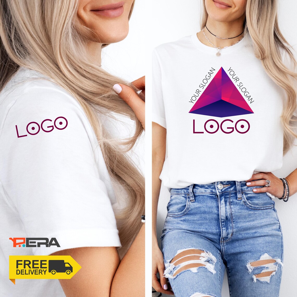 Custom Business Logo T-shirt: Personalized Company Tee - Etsy