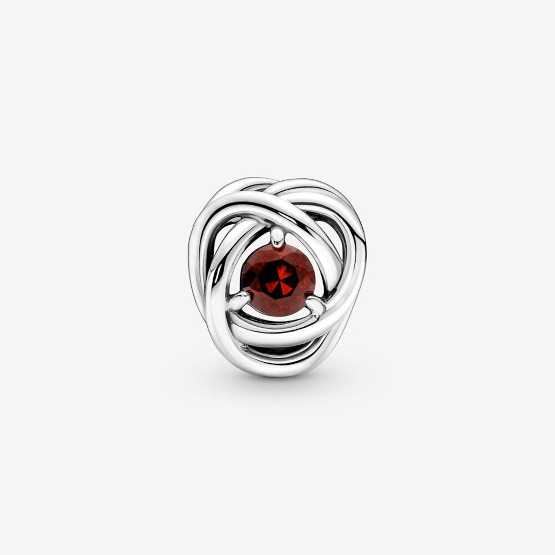 Pandora January Birthstone Eternity Circle Charm S925 Ale New Gift Bag ...