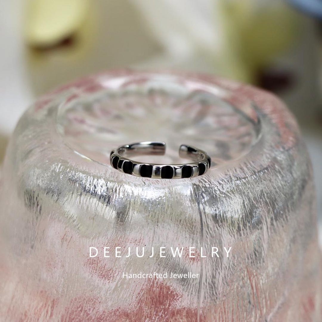 Minimalist Circle With Resin Inlay Design S925 Sterling Silver ...