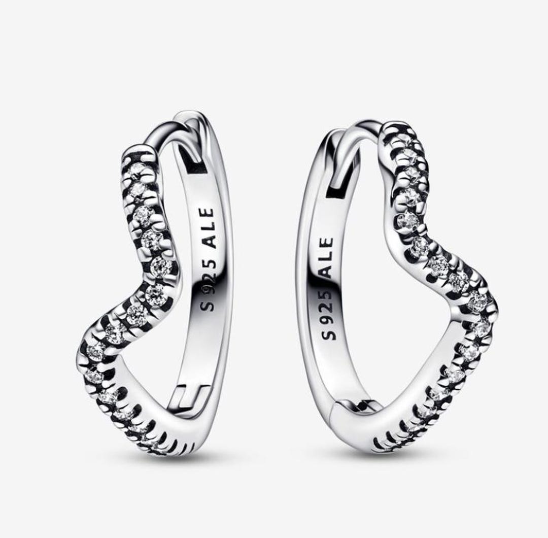 Pandora Timeless Sparkling Wave Korvakorut - Etsy