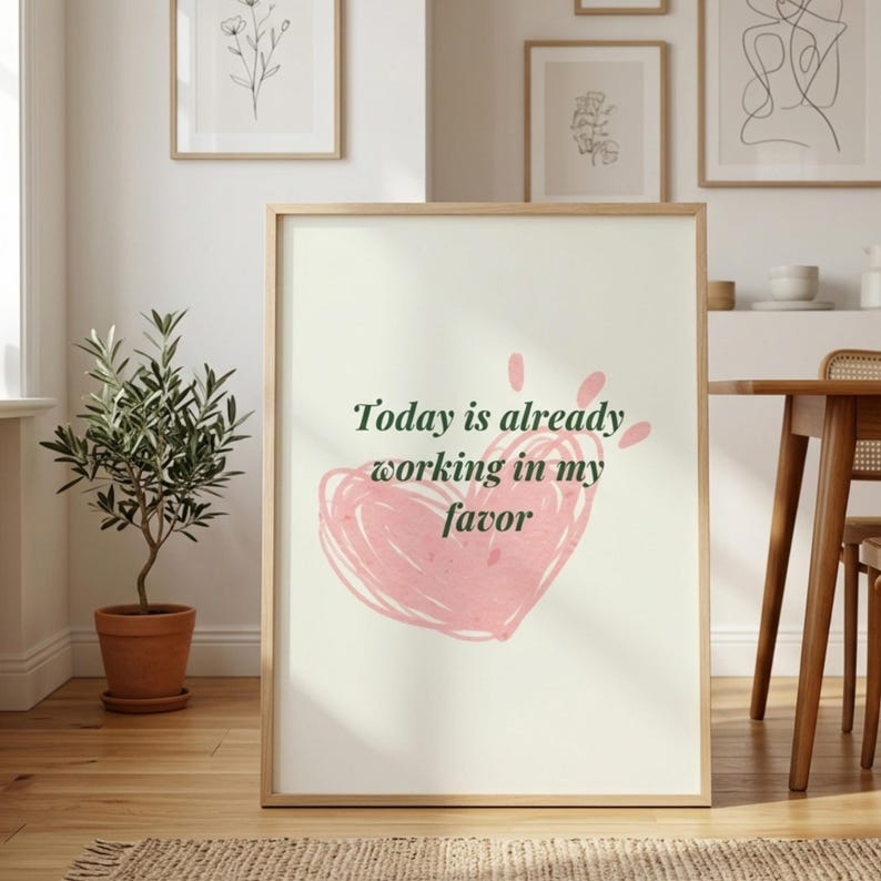 12 Sage Green Morning Affirmation Prints Bundle | Positive Quotes Wall ...