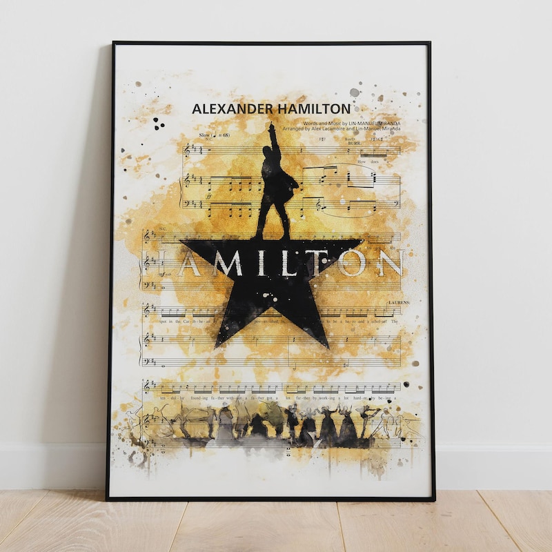 Hamilton Musical Poster - Etsy UK