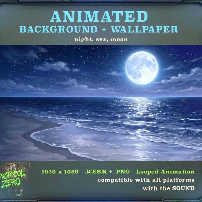 Night Beach Wallpaper - Etsy