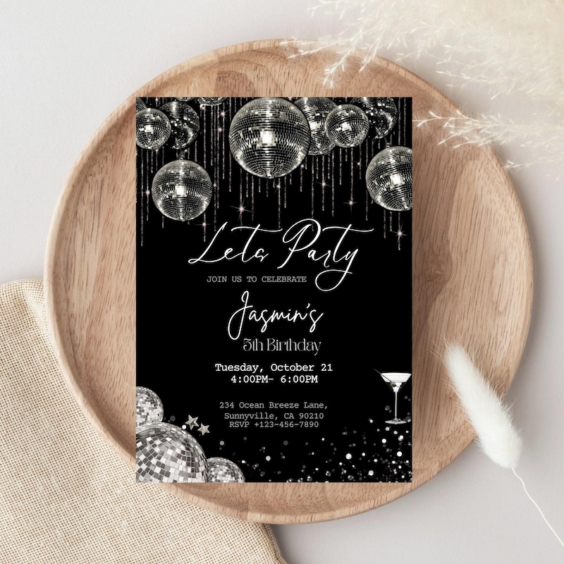 Disco Wedding Invitations - Etsy
