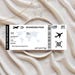 Editable Surprise Boarding Pass, Canva Boardingpass Template, Vacation ...