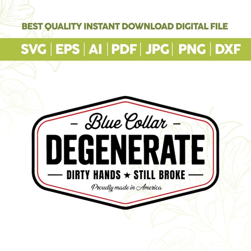 Blue Collar Clipart Funny - Etsy