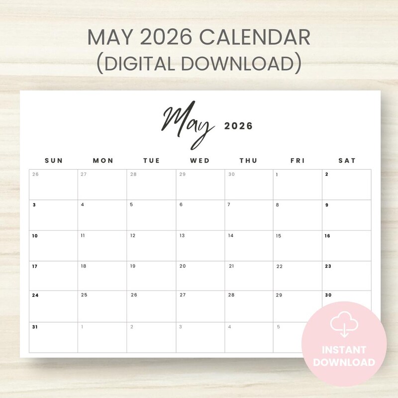 May Tracker - Etsy
