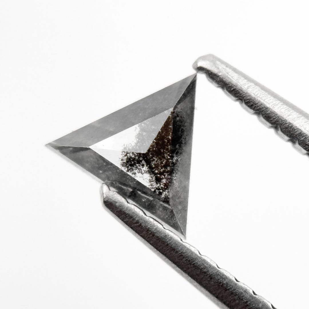 0.43 Ct Triangle Shape Rose Cut Diamond , Nature Inspire Galaxy ...